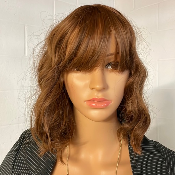imOgen | Accessories | Nwt 2 Amber Chestnut Ginger Wig Beach Waves Bob ...
